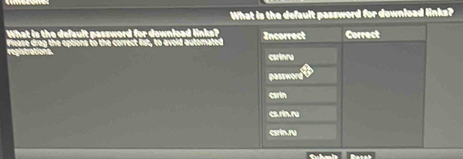 Solved: aerones What is the default password for download links? What ...