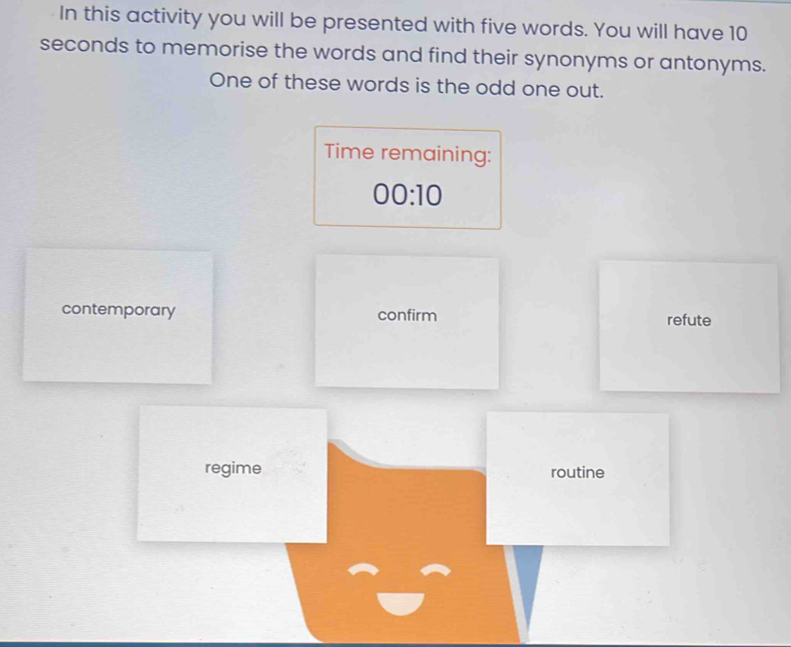 Solved: In this activity you will be presented with five words. You ...