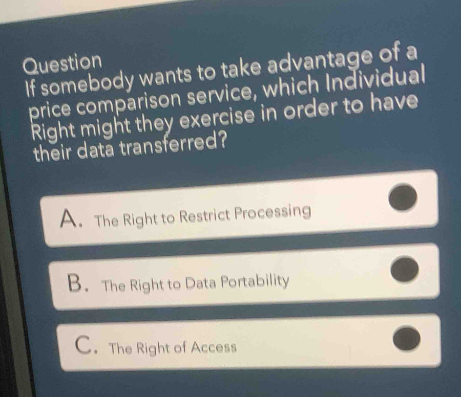 Solved: Question If somebody wants to take advantage of a price ...