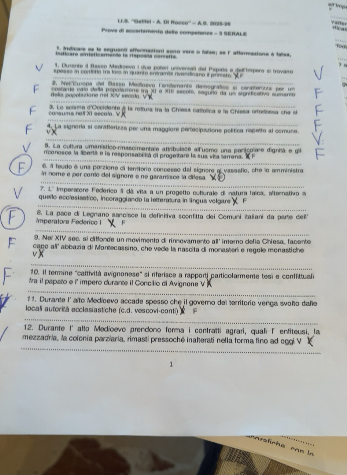 Risolto:oll imp 1I.S. ''Galllel - A. Di Rocco'' = A.S. 2025-26 lle ...