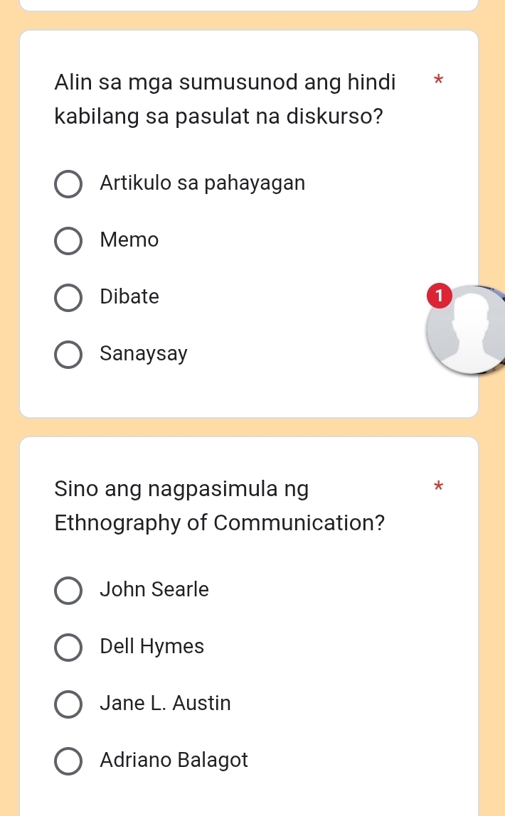 Solved: Alin sa mga sumusunod ang hindi * kabilang sa pasulat na diskurso? Artikulo sa pahayagan ...