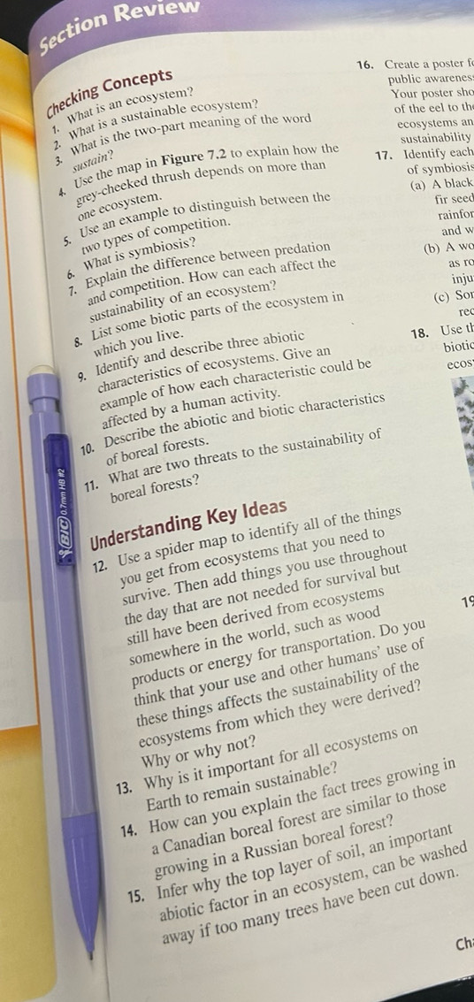 Solved: Section Review 16. Create a poster f Checking Concepts public ...