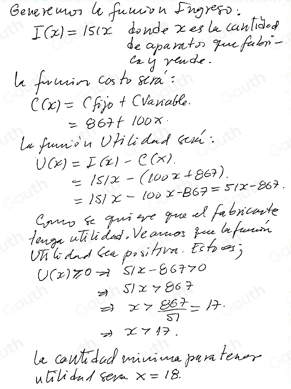 Resuelto:Un fabricante de aparatos puede vender todas las unidades ...