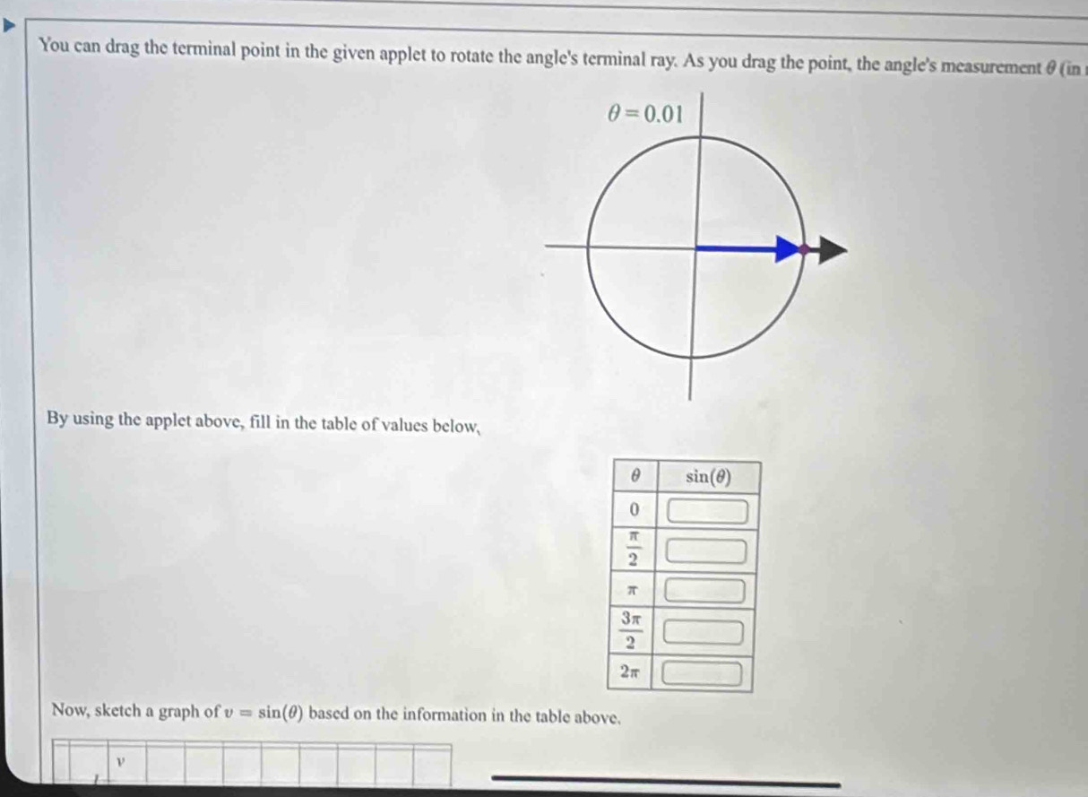 Solved: You can drag the terminal point in the given applet to rotate ...