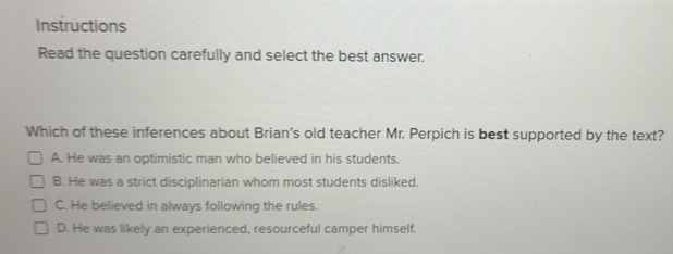 Solved: Instructions Read the question carefully and select the best ...