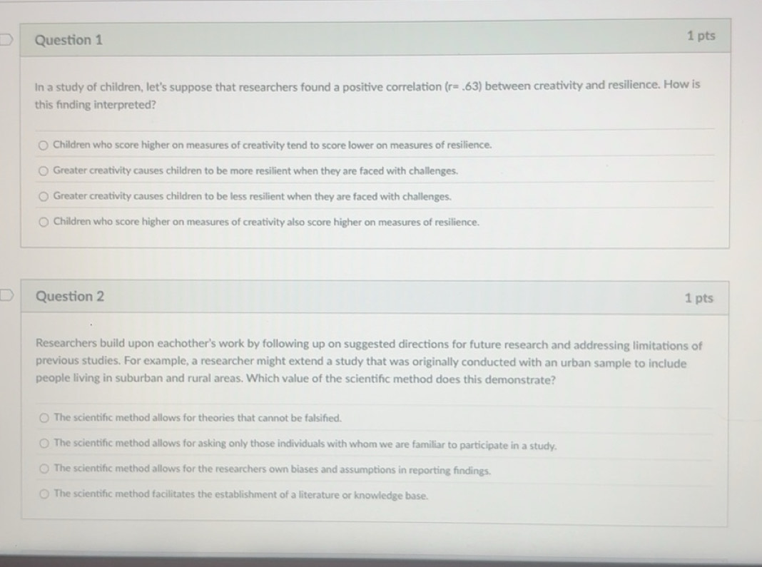 Solved: In a study of children, let's suppose that researchers found a ...