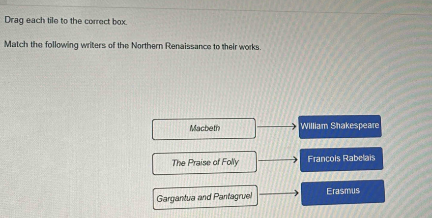 Solved: Drag each tile to the correct box. Match the following writers ...