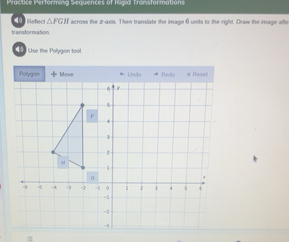 Solved: Practice Performing Sequences of Rigid Transformations Reflect ...