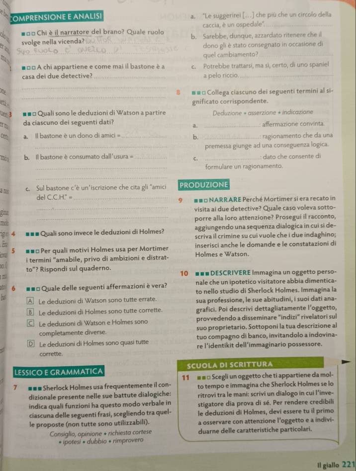 Risolto:COMPrENsiOnE E AnAlise a. "Le suggerirei […] che piü che un ...