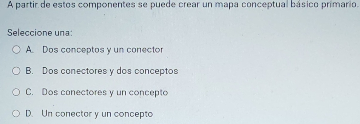 Resuelto:A partir de estos componentes se puede crear un mapa ...