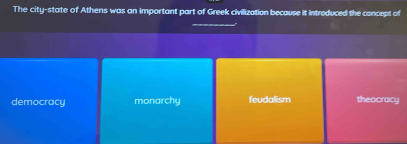 Solved: The city-state of Athens was an important part of Greek ...