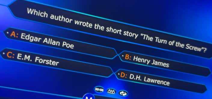 Solved: Which author wrote the short story "The Turn of the Screw"? A ...