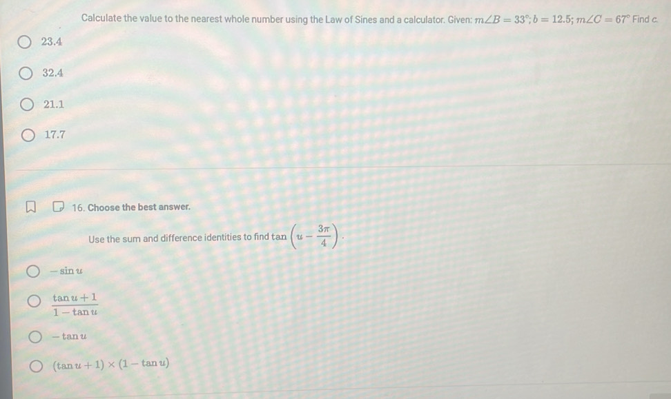 Solved: Calculate the value to the nearest whole number using the Law ...