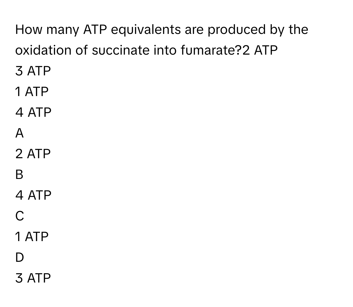 Solved: How many ATP equivalents are produced by the oxidation of ...