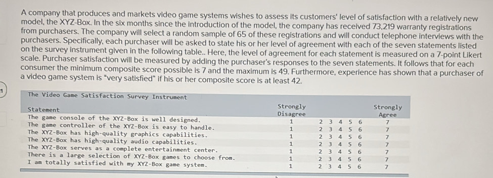 Solved: A company that produces and markets video game systems wishes ...