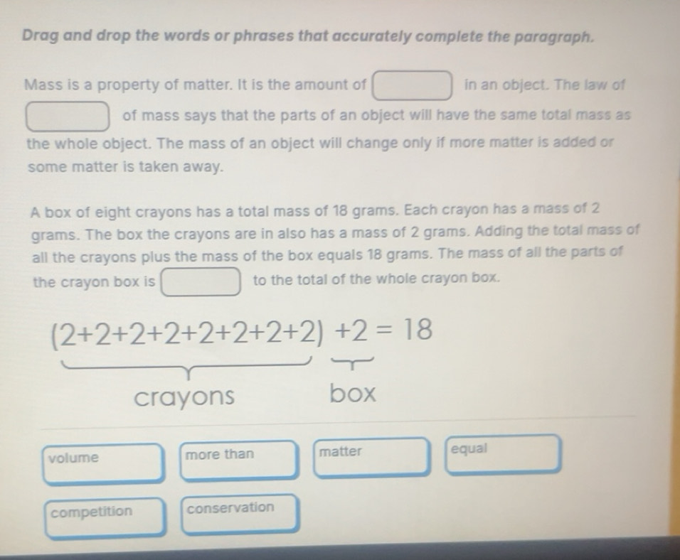 Solved: Drag and drop the words or phrases that accurately complete the ...