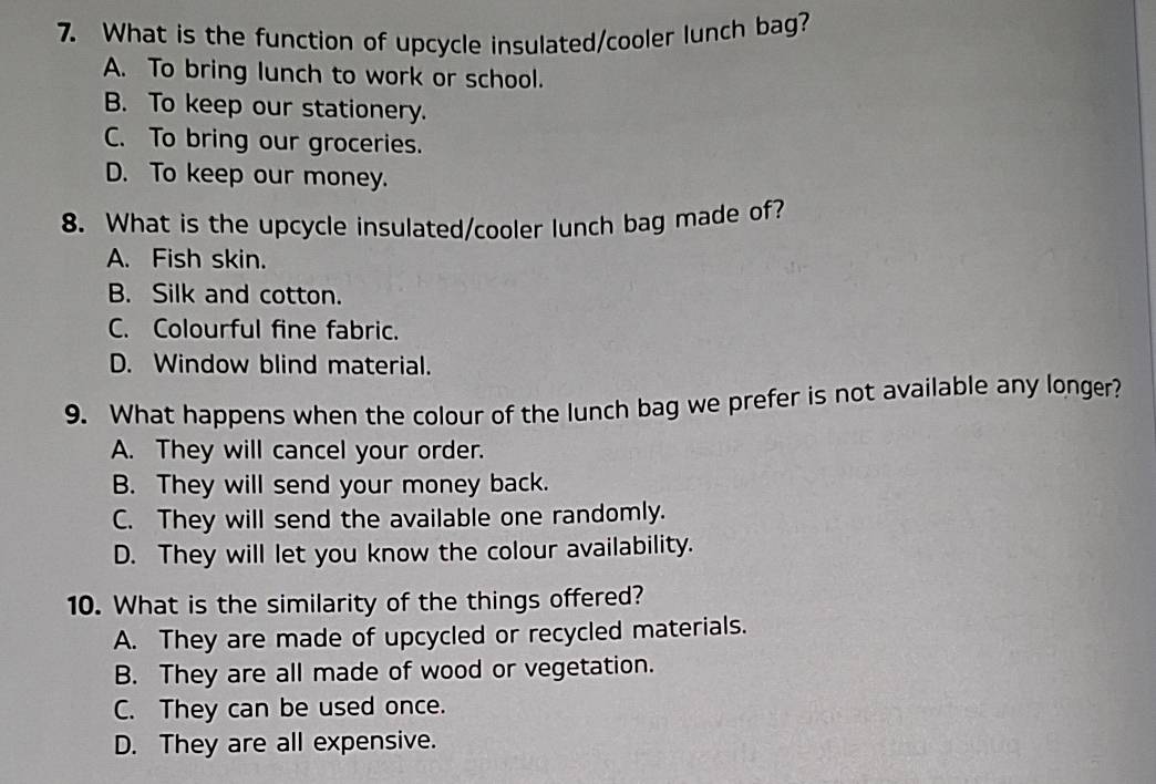 Telah dijawab:What is the function of upcycle insulated/cooler lunch ...