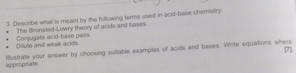 Solved: Describe what is meant by the following terms used in acid-base ...
