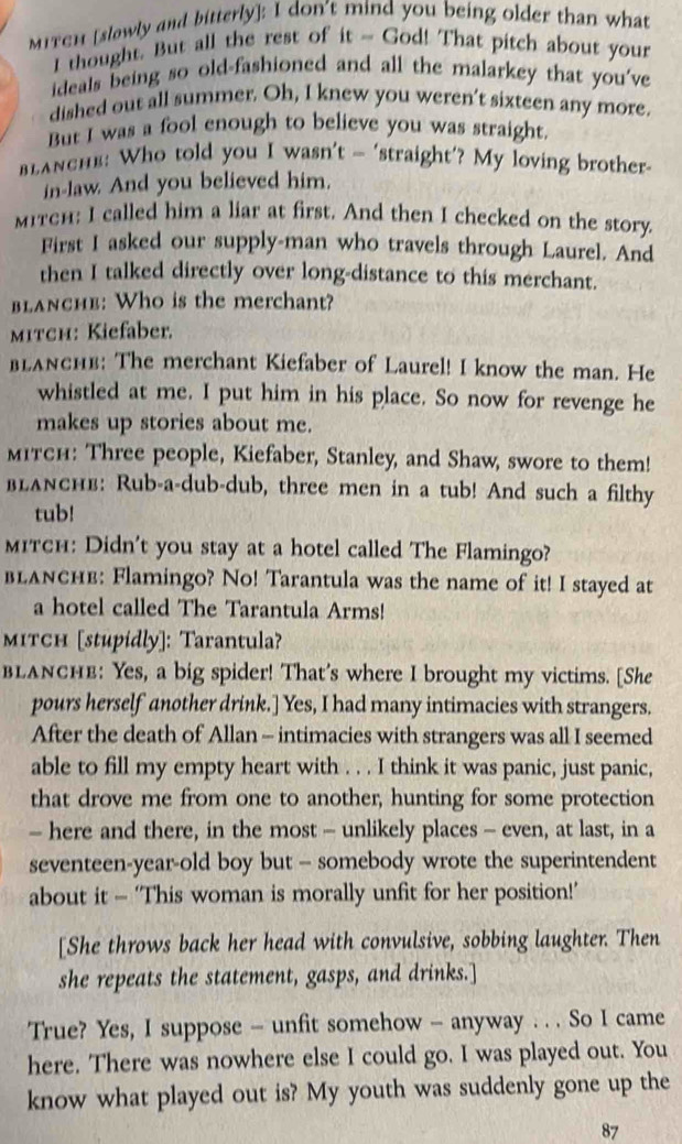 Solved: MIrcH [slowly and bitterly]: I don't mind you being older than ...