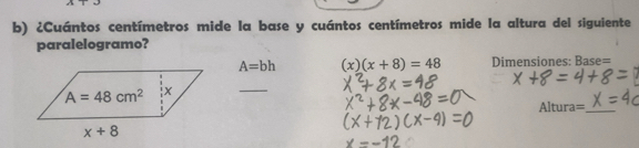Resuelto:¿Cuántos centímetros mide la base y cuántos centímetros mide ...