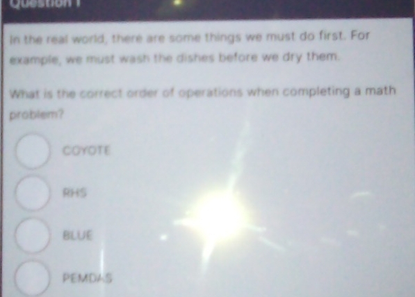 Solved: Question In the real world, there are some things we must do ...