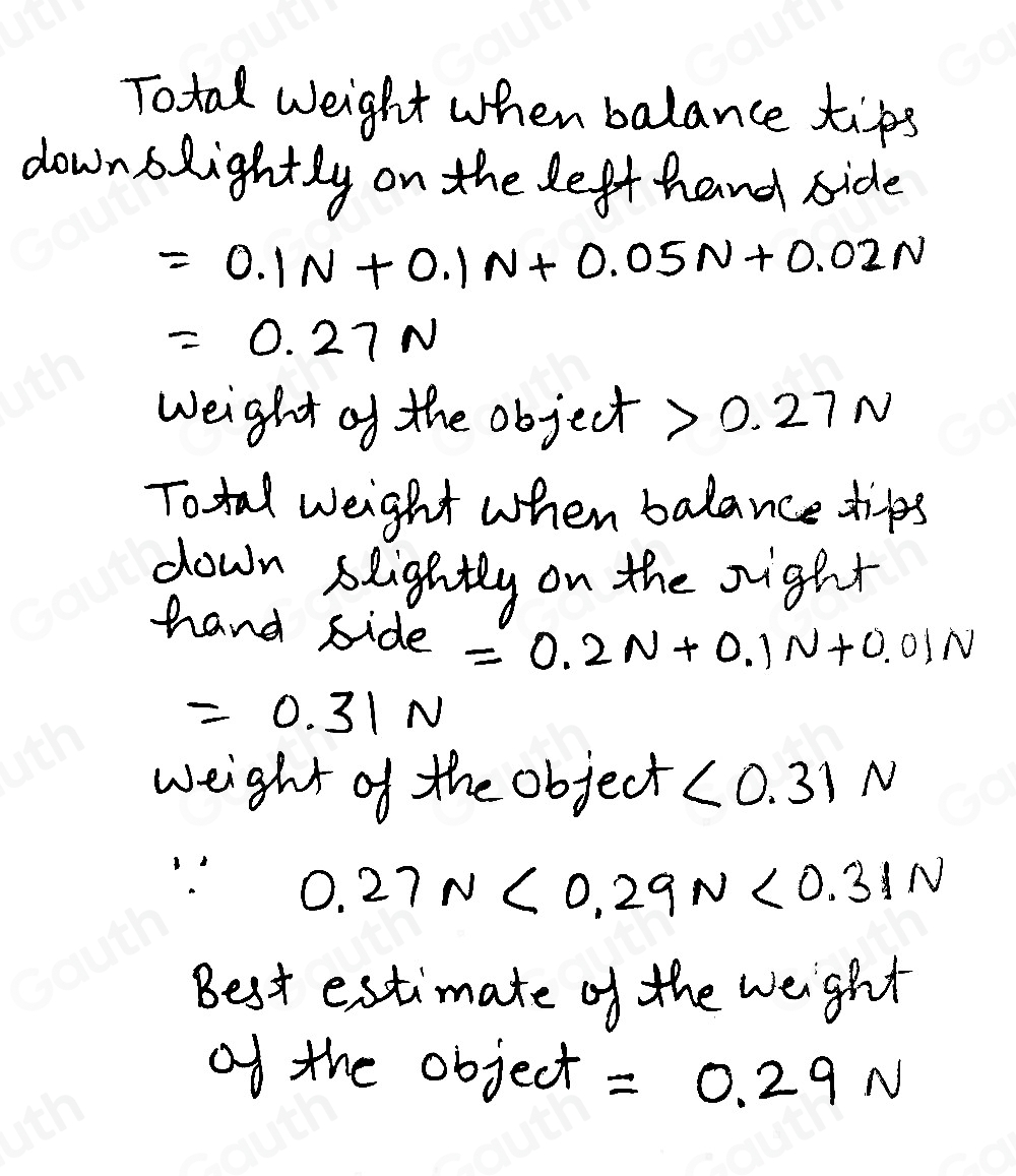Selesai:The weight of an object is found using the balance shown in the ...