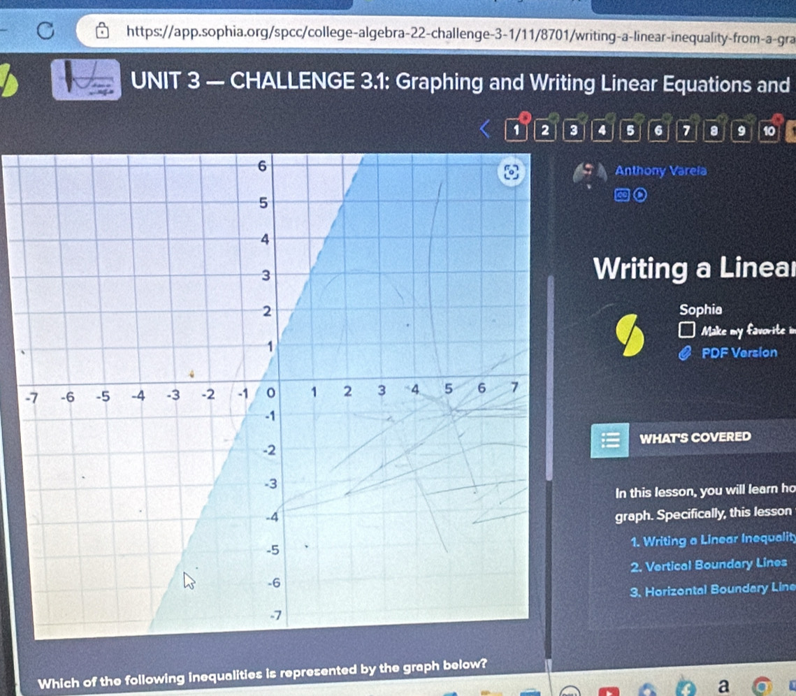 Solved: — CHALLENGE 3.1: Graphing and Writing Linear Equations and s 1 ...