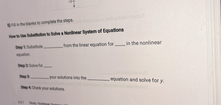 Solved: 10 5) Fill in the blanks to complete the steps. How to Use ...