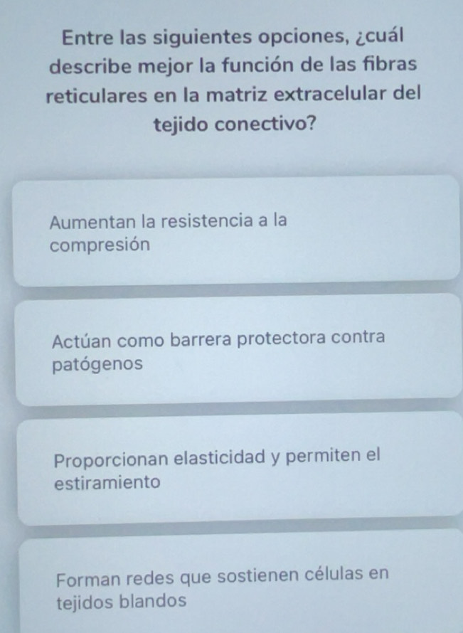 Resuelto:Entre las siguientes opciones, ¿cuál describe mejor la función ...