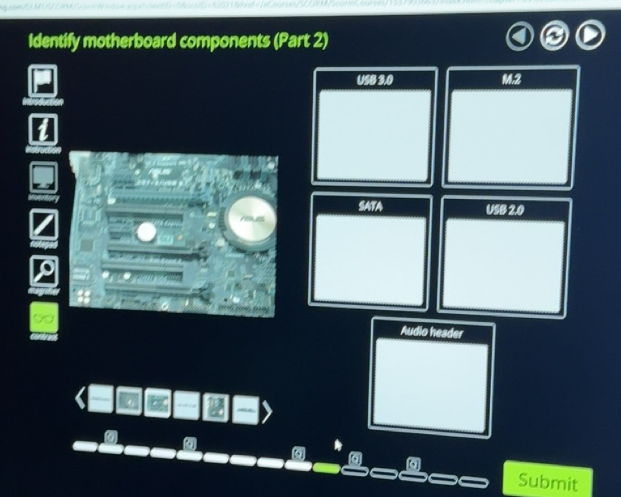 Solved: Identify motherboard components (Part 2) USB 3.0 M:2 SATA USB 2 ...