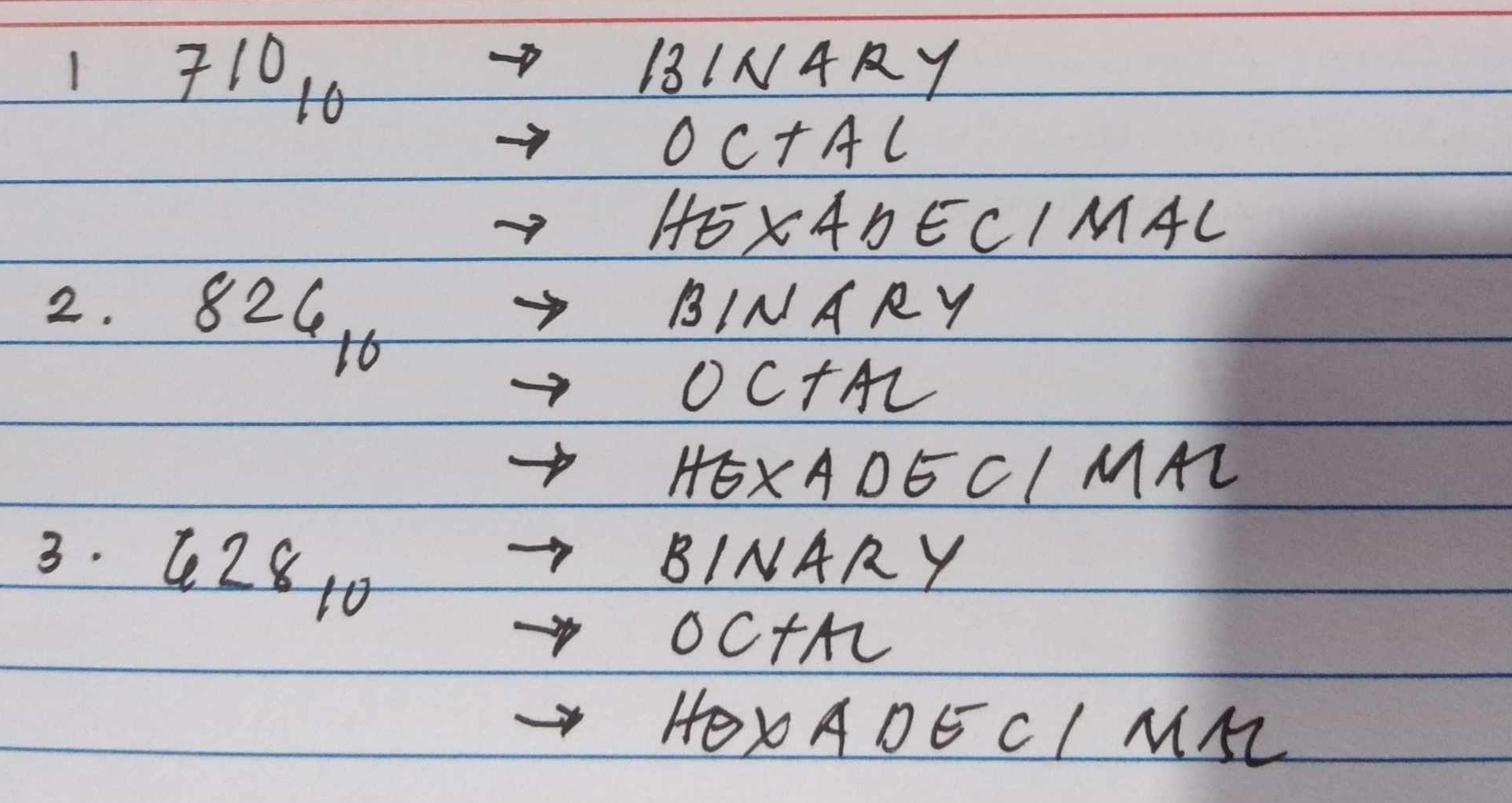 Solved: 1 710_10 13IN4RY OC+AC HE* 4DEC/MAC 2. 826_10 BINARY OC+AC HE ...