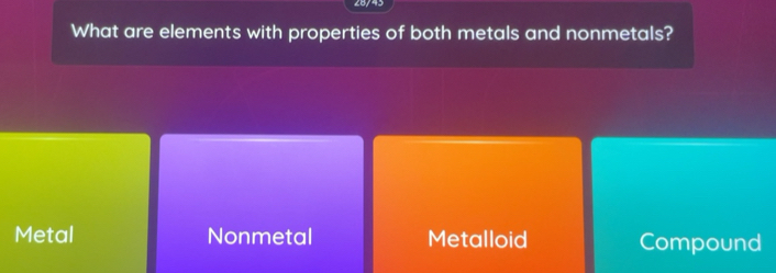 Resuelto:What are elements with properties of both metals and nonmetals ...