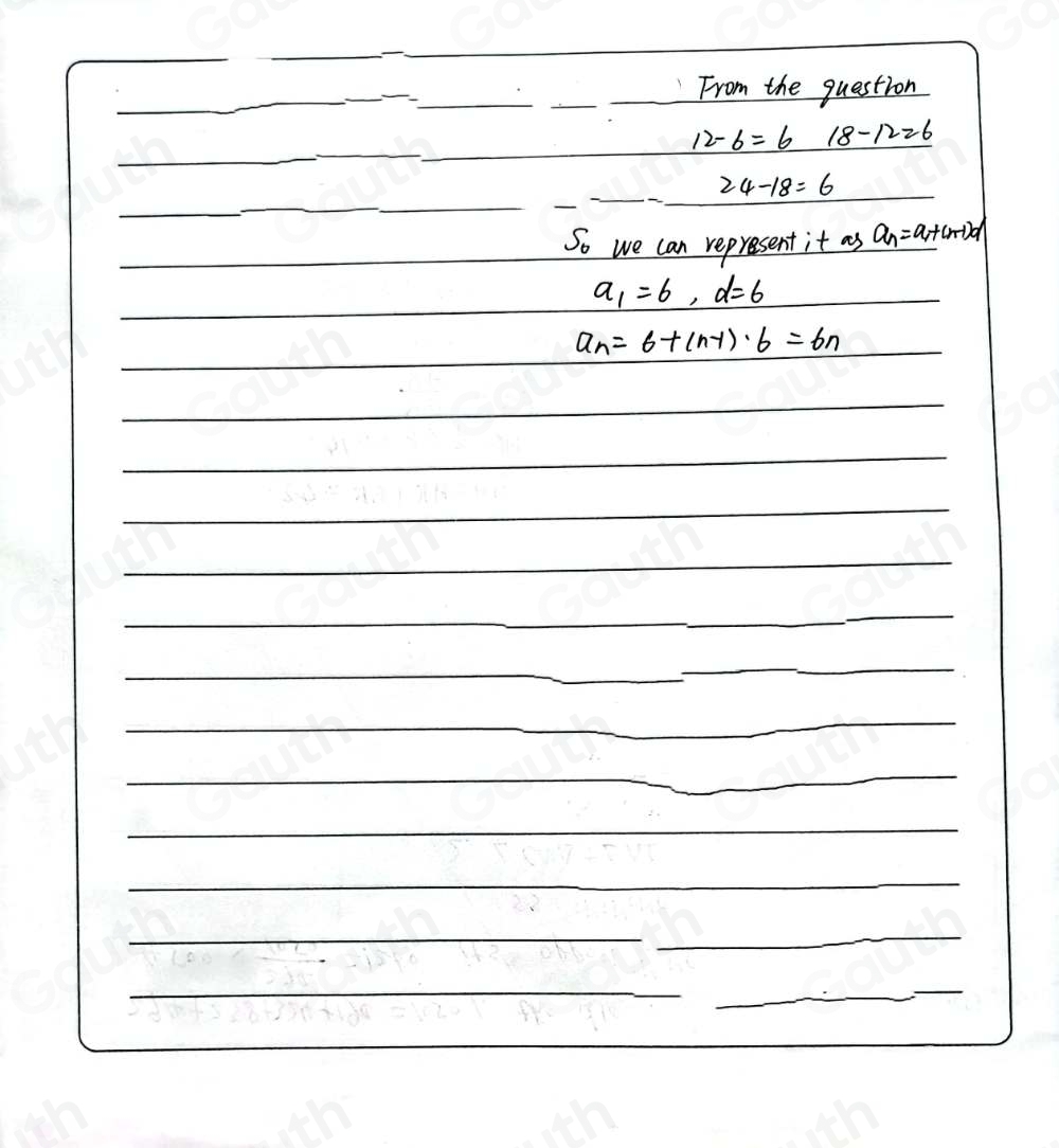 Solved: A number pattern begins with these values. 6, 12, 18, 24 ...