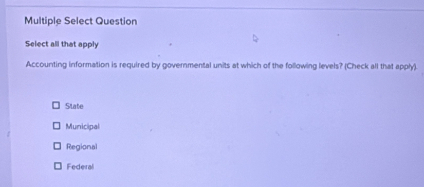 Solved: Multiple Select Question Select all that apply Accounting ...
