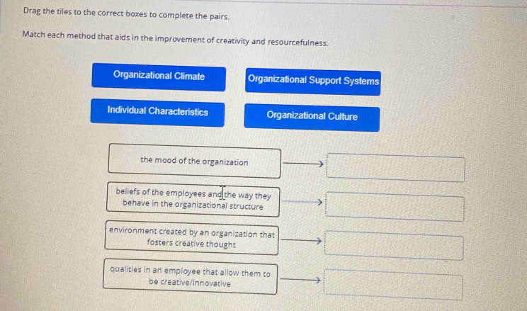 Solved: Drag the tiles to the correct boxes to complete the pairs ...