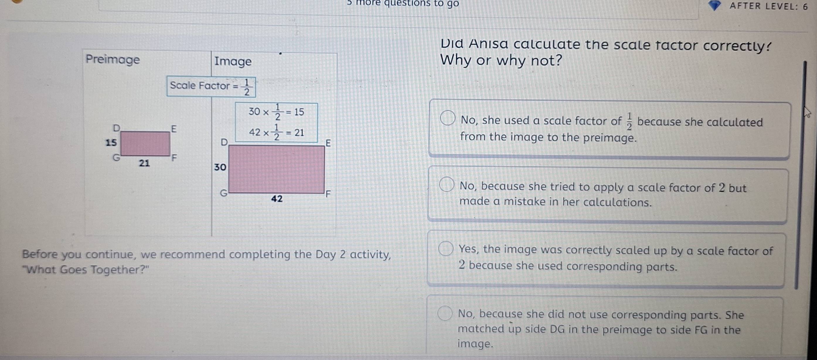 Solved: more questions to go AFTER LEVEL: 6 Did Anısa calculate the ...