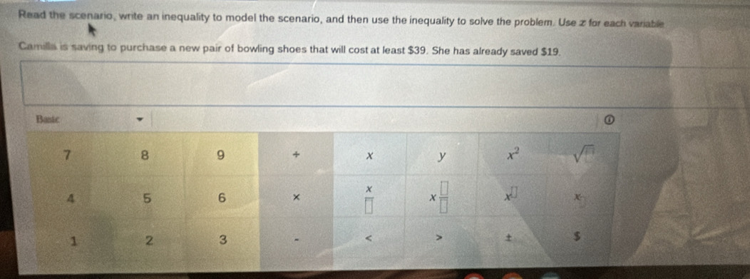 Solved: Read the scenario, write an inequality to model the scenario ...