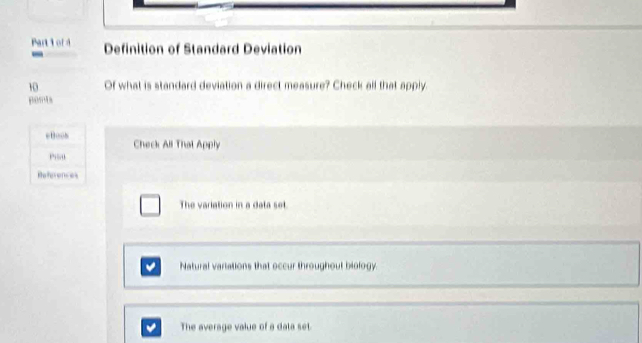 Solved: Definition of Standard Deviation 10 Of what is standard deviation a direct measure ...