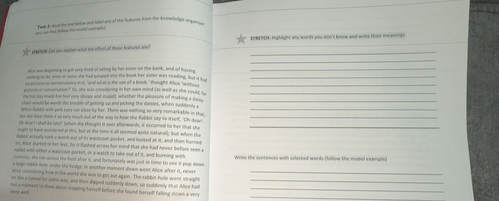 Résolu :Task 2- Read the text below and label any of the features from ...