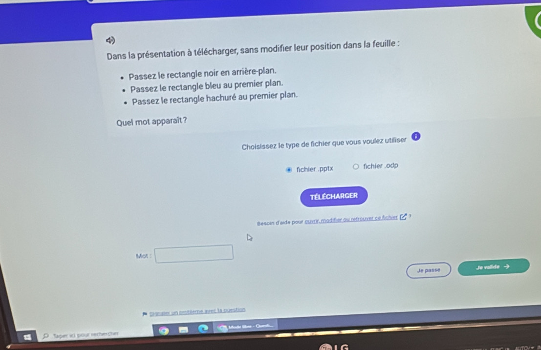 Résolu :Dans la présentation à télécharger, sans modifier leur position ...