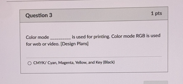 Solved: Color mode _is used for printing. Color mode RGB is used for ...