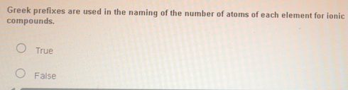 Solved: Greek prefixes are used in the naming of the number of atoms of ...