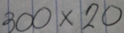 Solved: 300 * 20 [Math]