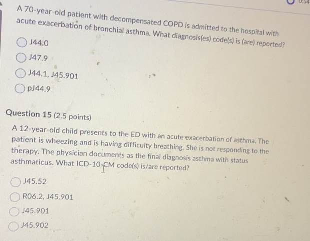 Solved: A 70-year-old patient with decompensated COPD is admitted to ...