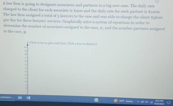 Solved: A law firm is going to designate associates and partners to a ...