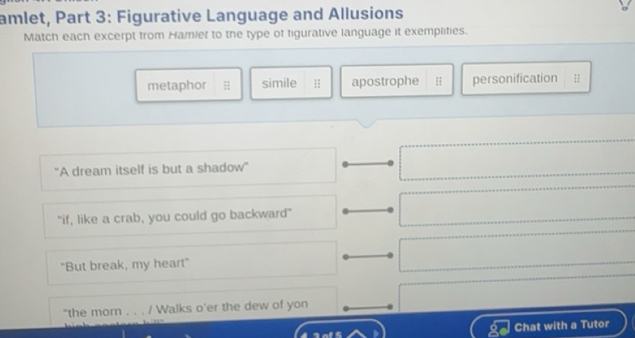 Solved: amlet, Part 3: Figurative Language and Allusions Match each ...
