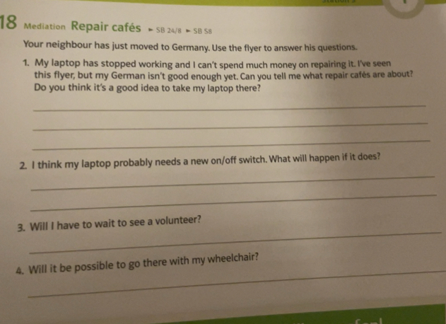 Gelöst:Mediation Repair cafés ≈ SB 24/8 ≈ SB 58 Your neighbour has just ...
