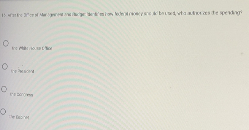 Resuelto:After the Office of Management and Budget identifies how ...
