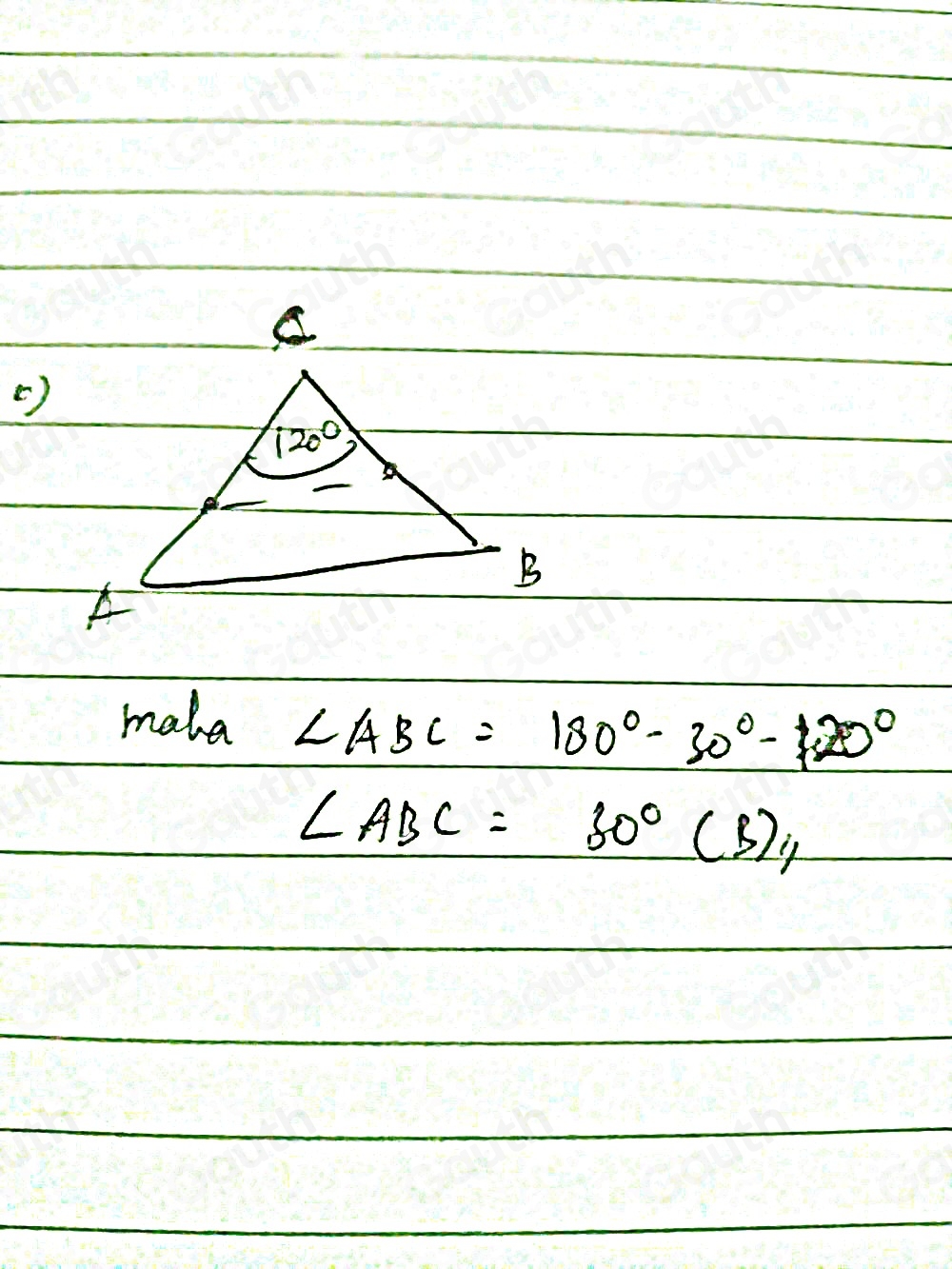Telah dijawab:Pada ABC, ∠ ACB=120°. Titik E dan F berturut-turut berada pada sisi AB dan AC ...