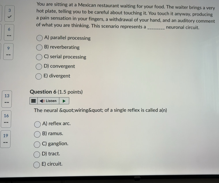 Solved: You are sitting at a Mexican restaurant waiting for your food ...
